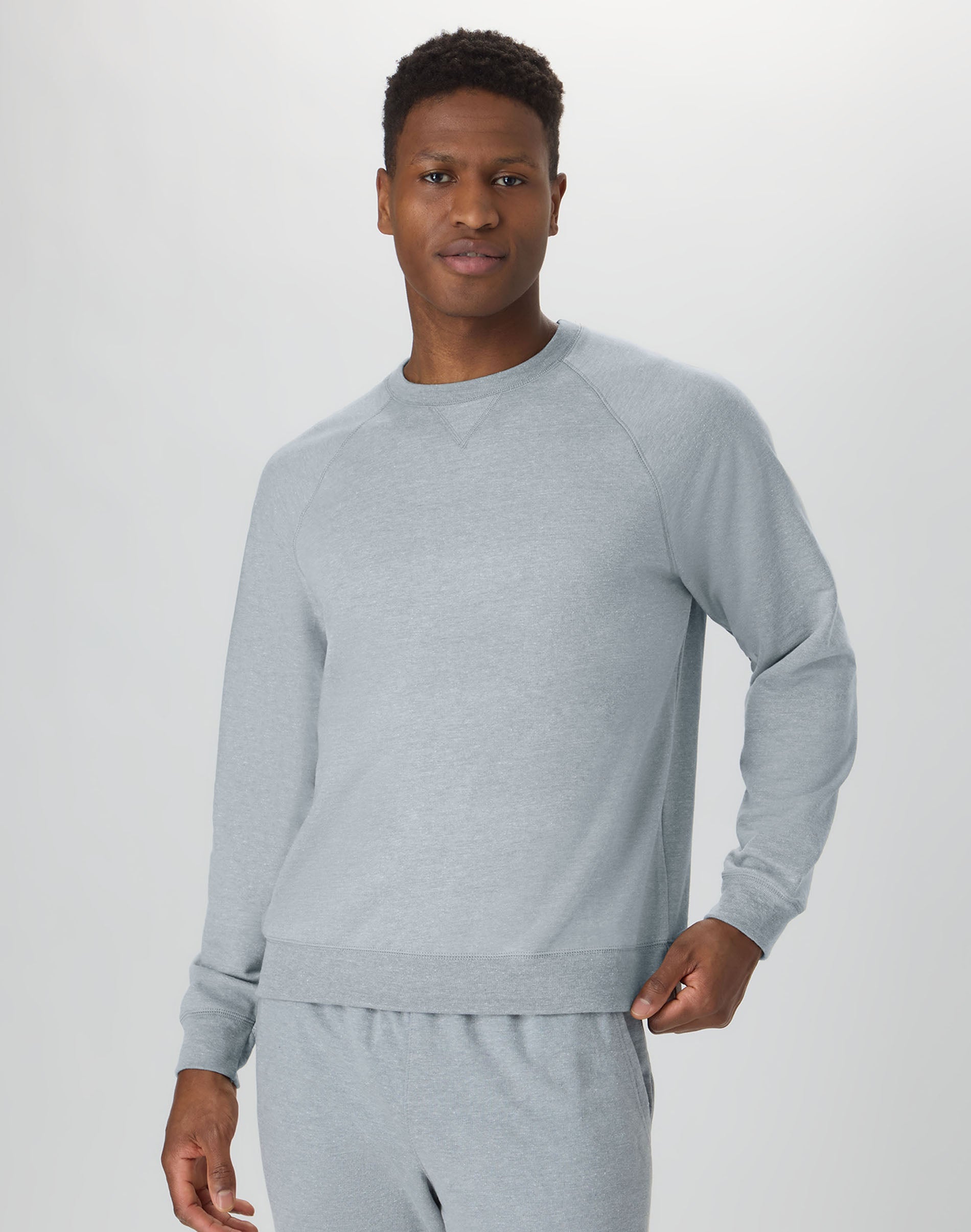Click here for Hanes Originals Mens French Terry Sweatshirt Concr... prices