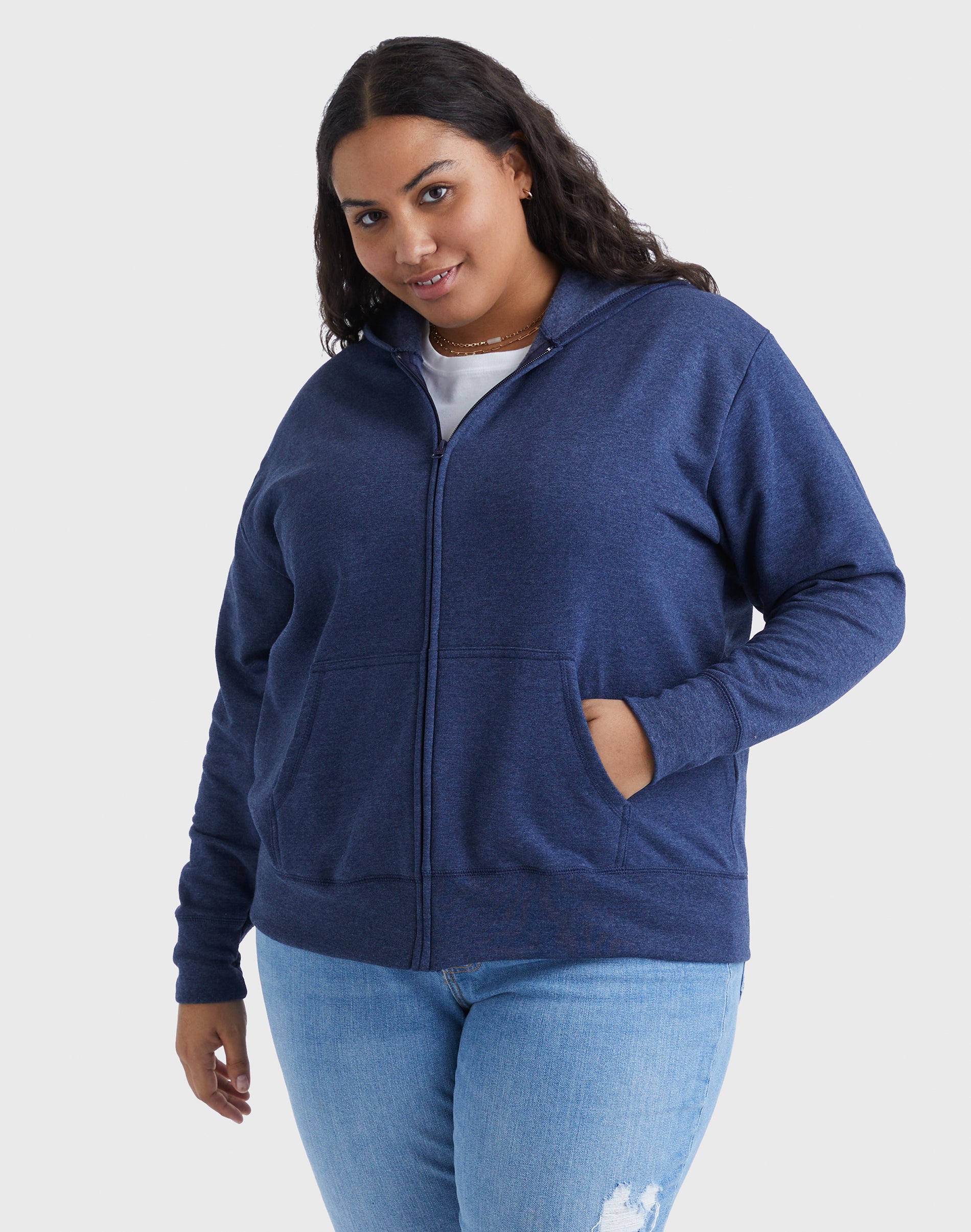 Click here for Hanes Just My Size EcoSmart Womens Full-Zip Fleece... prices