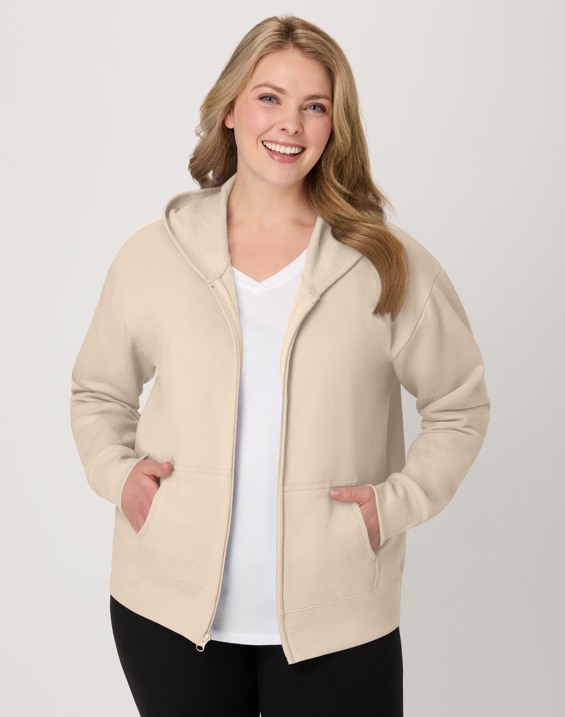 Click here for Hanes Just My Size EcoSmart Womens Full-Zip Fleece... prices