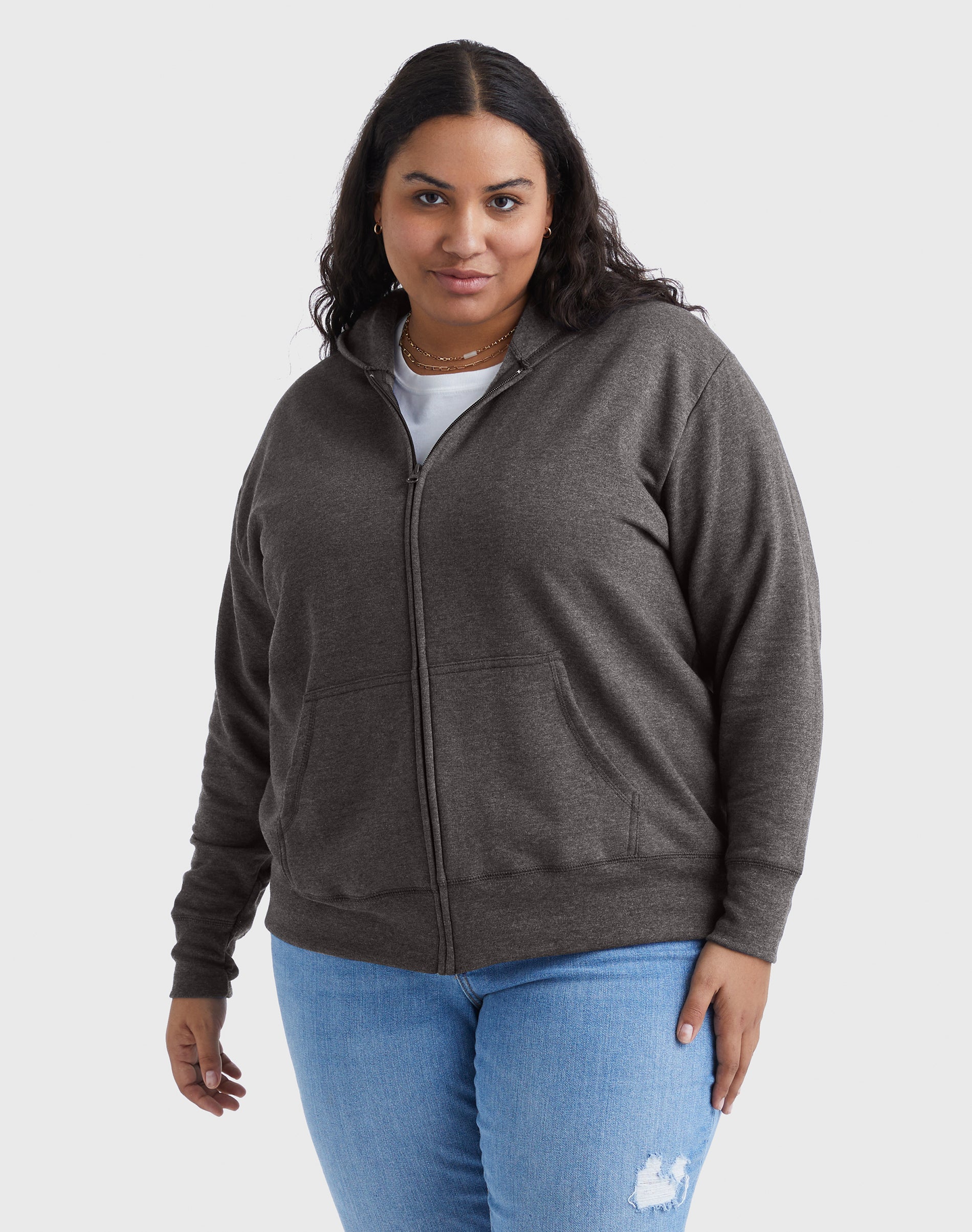 Click here for Hanes Just My Size EcoSmart Womens Full-Zip Fleece... prices