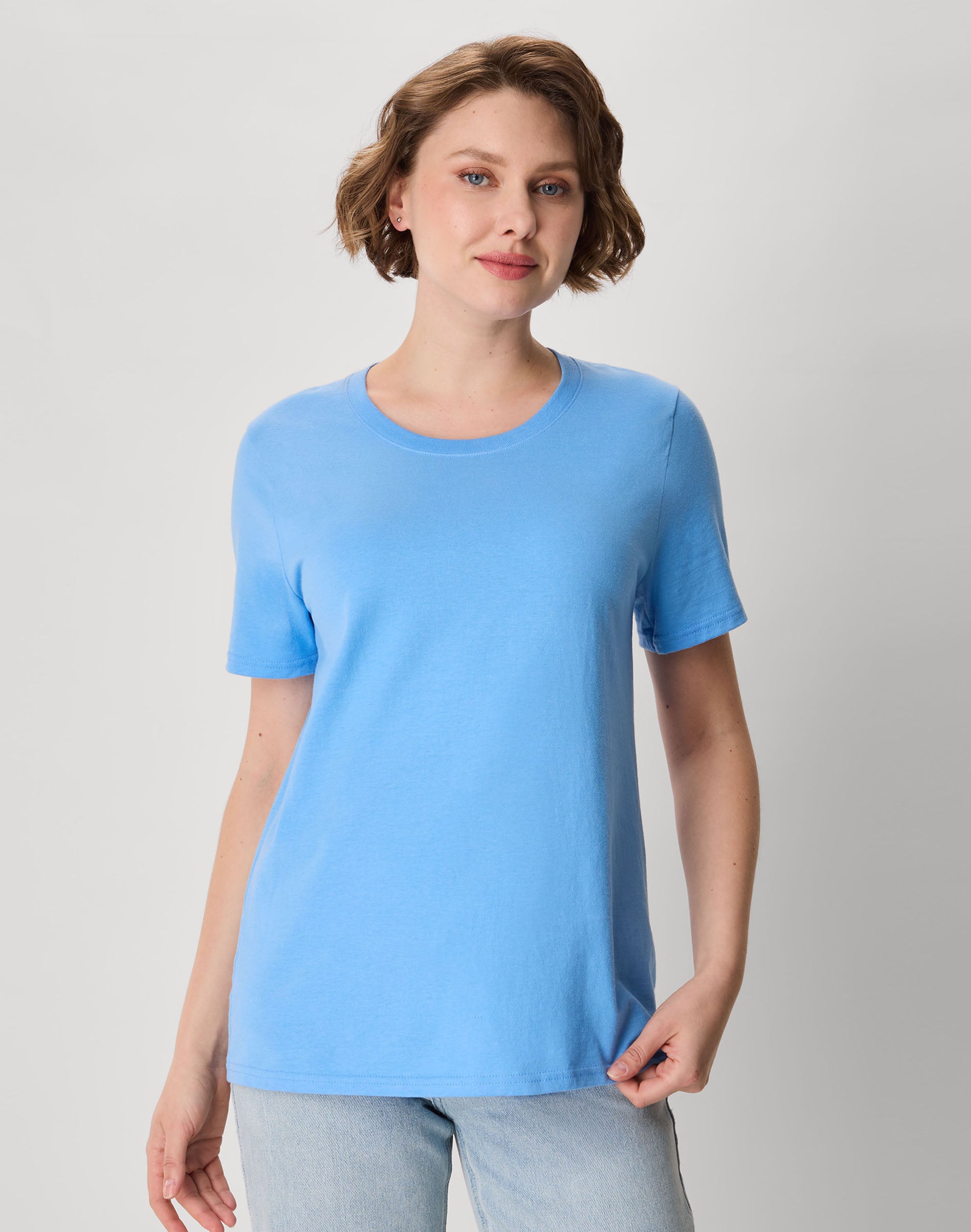 Click here for Hanes Perfect-T Womens Cotton Crewneck T-Shirt Car... prices