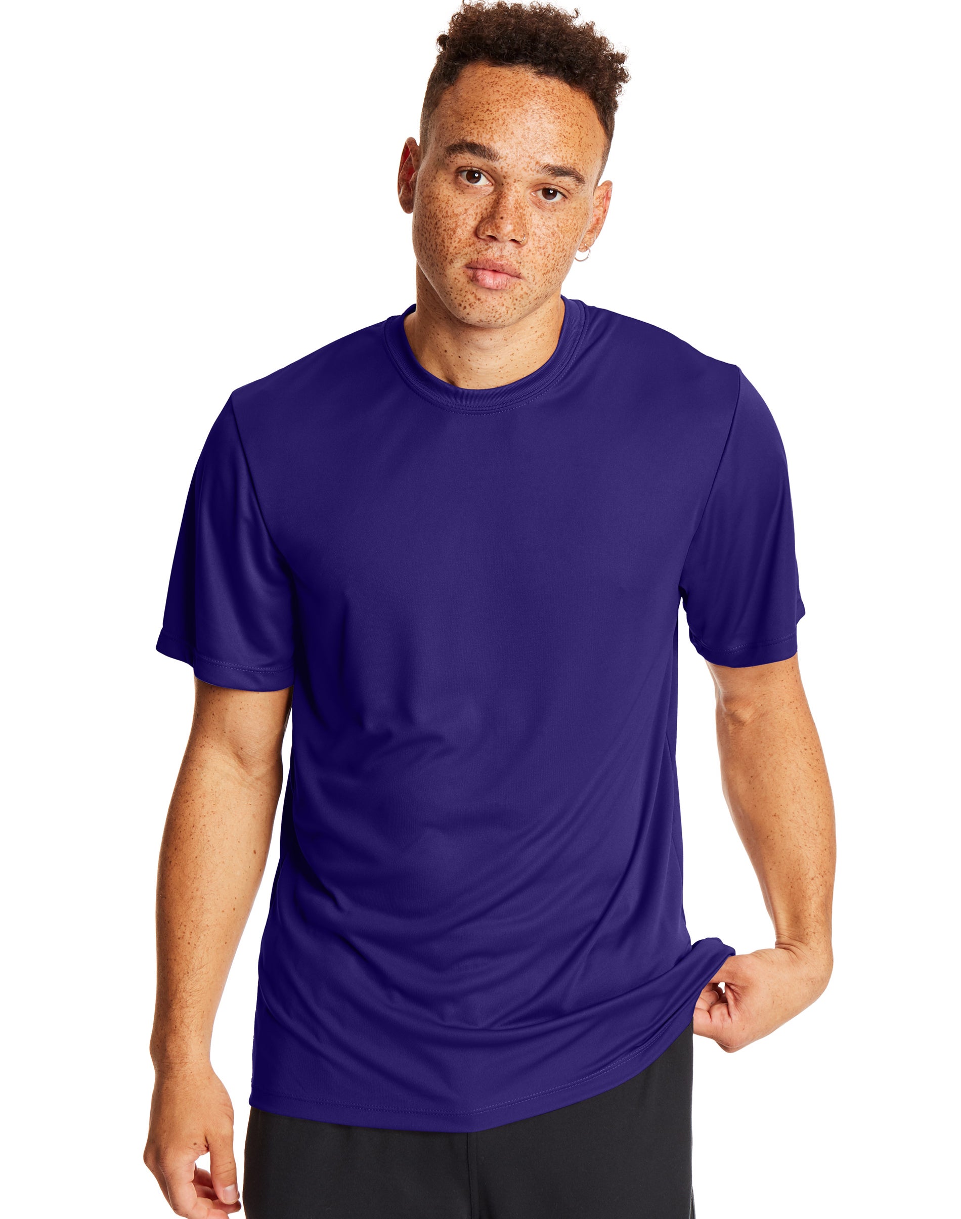 Hanes Men's T-Shirt Cool Dri Tees Short Sleeve Performance Moisture ...